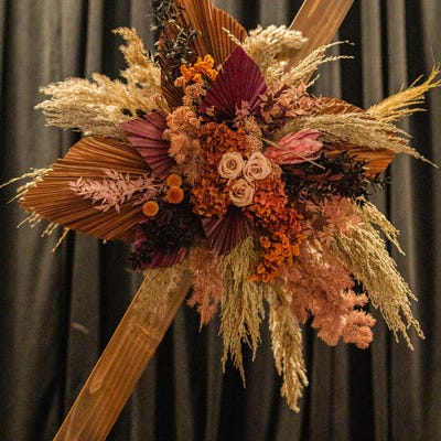 Bridal Bouquet Nightfall Wedding Bouquet Boho Dried Flower Bouquet ...