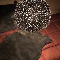 Paper Mache Pendant Light - White Recycled Paper Lampshade - Paper Pulp ...