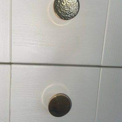Hammered Brass Full Copper Solid Handmade Drawer Knobs Pulls Handles/dresser Knobs Cabinet Pull ...
