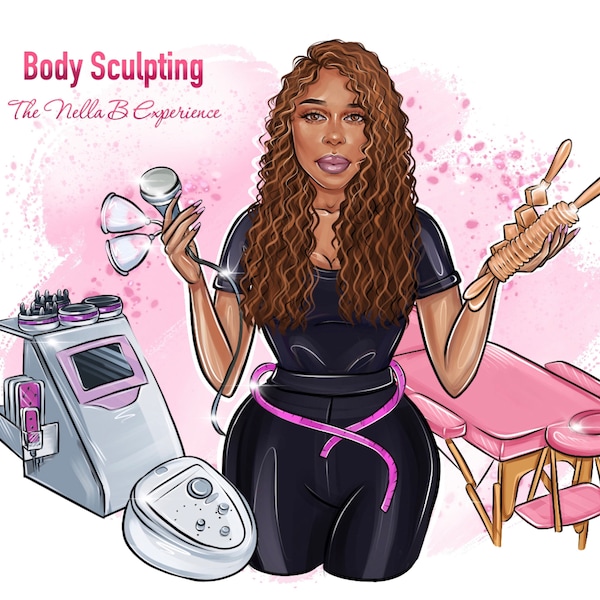 Aesthetic Body Sculpting Logo, Vibration Machine Logo, Massage ...