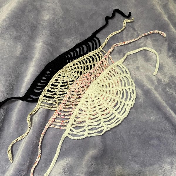 Spider Web Bandana Crochet Pattern for Halloween Fall - Etsy