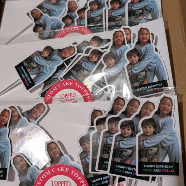 Custom Logo Cupcake Toppers for Events, Personalized Branding for ...