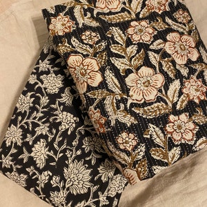 Handloom Linen Fabric Designer Indian Hand Block Print Heavy - Etsy