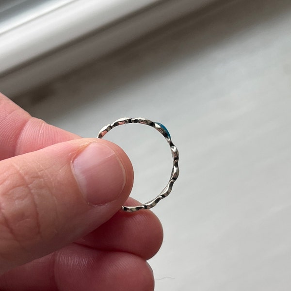 Swimming Against the Current. Dainty Sterling Silver Ring. School of ...