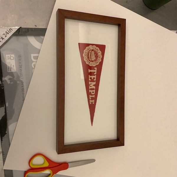 Vintage Temple Owls College University Pennant Flag Banner 12x30 Inches ...
