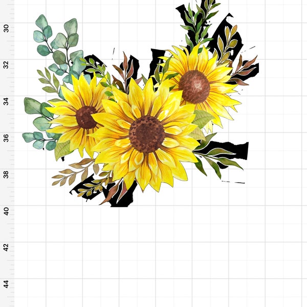 Sunflower Alphabet, Floral Alphabet, Watercolor Alphabet, Floral ...