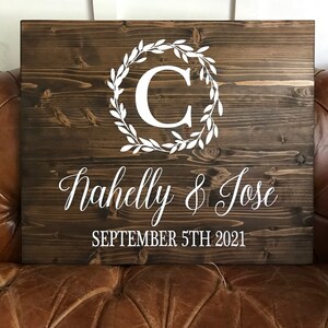 Wedding Welcome Sign Wedding Entrance Sign Laurel Wreath - Etsy