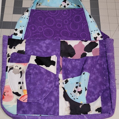 Easy Sewing PDF Pattern and Tutorial House Tote Bag, Girl Purse Pattern ...