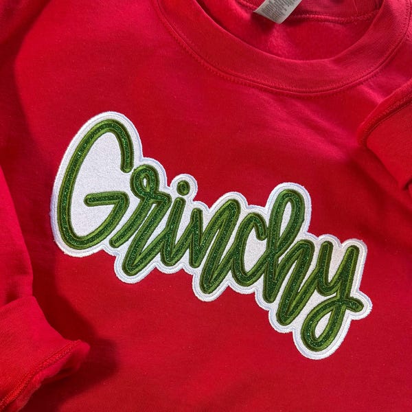 Nona Bean Stitch Double Applique Machine Embroidery Design - Etsy