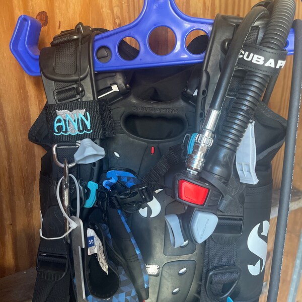 Personalized Embroidered Scuba BCD Name Tag Badge - Etsy
