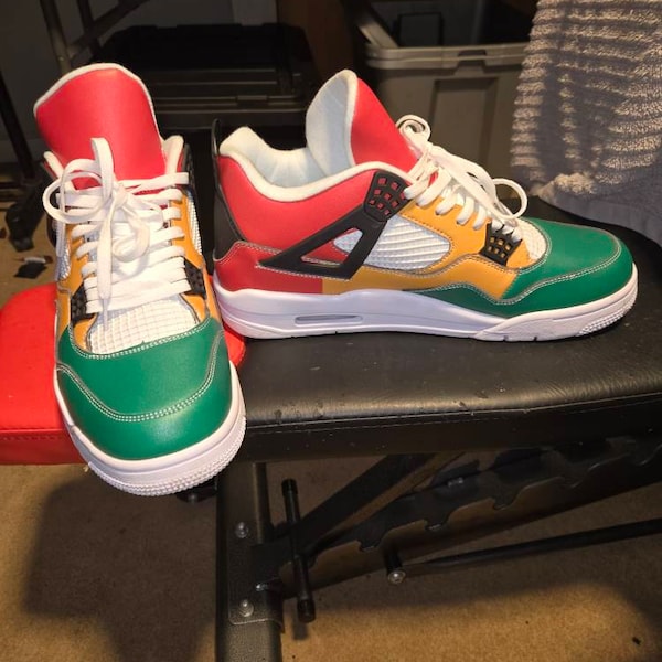 Rasta Shoes for Men & Women Custom Rastafarian Sneakers Jamaica ...
