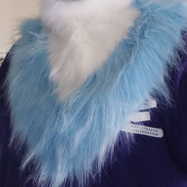 Custom Color Fursuit Scarf, Furry Neck Cover, Kigurumi Neck Bib, Faux ...