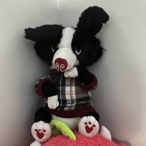 Border Collie Plush Snuggle Paws Plush for Anxiety, PTSD, Comforting ...