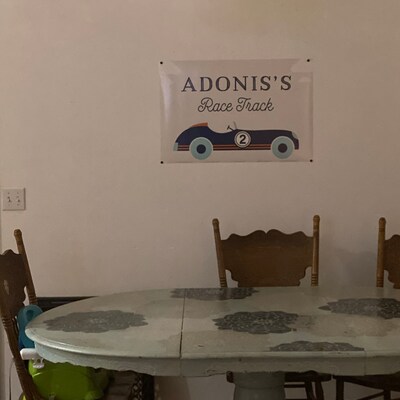 Car Backdrop Vintage Car Banner, Car Birthday Banner, Race Car Backdrop ...