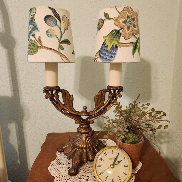 Modern Floral Chandelier Shade - Sconce Shade - Custom Lampshades ...