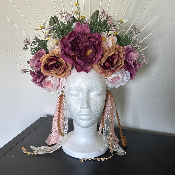 Halo Crown / Flower Crown / Greek Goddess / Fairy Headpiece ...