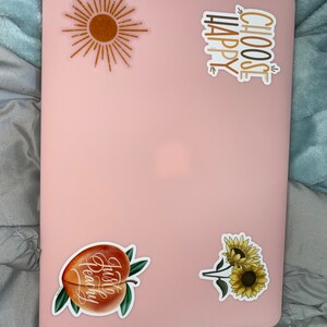 Michigan Pink Smiley Face Sticker Retro Boho Aesthetic - Etsy