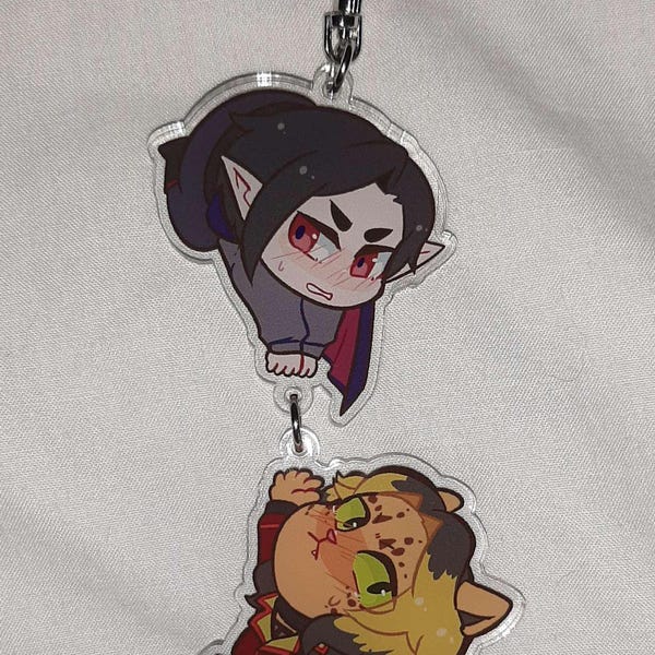 YCH Commission Chibi Hanging Custom Acrylic Keychains [CUSTOM ORDER] - Etsy