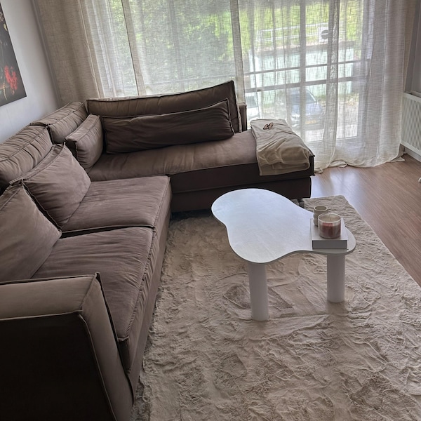 Wooden Coffee Table, Modern Style Coffee Table, Tooth Shape Coffee ...