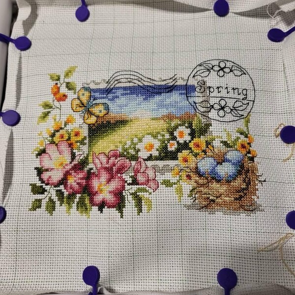 Summer Landscape Cross Stitch Pattern | Seasons Cross Stitch Pattern ...