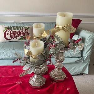 CLERANCE Farmhouse/french Country Candle Ring All Season Decor, Neutral ...