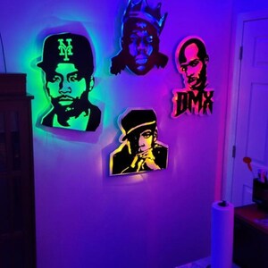 American Flag USA Flag Led Sign Custom Led Sign Handmade - Etsy