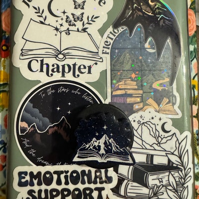Just One More Chapter Sticker, Water Bottle Sticker, Kindle Sticker ...
