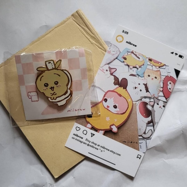 Chii Little Cute Things | 1.25 Inch Enamel Pins - Etsy