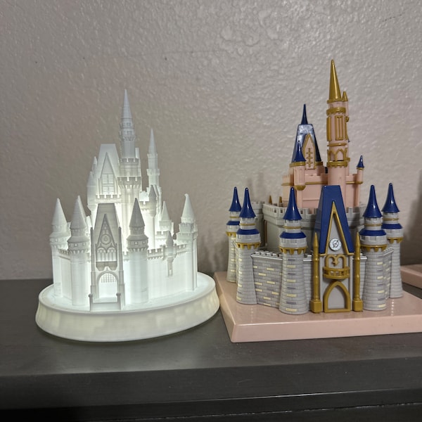Cinderella Castle Night Light - Cake Topper - 3D Printed - Miniature ...