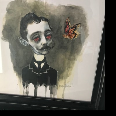 Edwin. Portrait of a Vampire 8.5x11 Print by Dustin Bailard. - Etsy