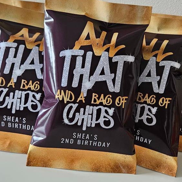 Hip Hop Chip Bag Template, Birthday Chip Bag Template, Party Chip Bag ...