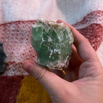 Green Calcite Stone 1 3 Rough Green Calcite Crystal Green Calcite Chunk ...