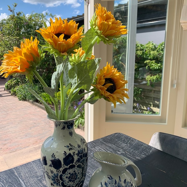 23.6" Real Touch Faux Sunflowers, Artificial Sunflowers, Fake ...