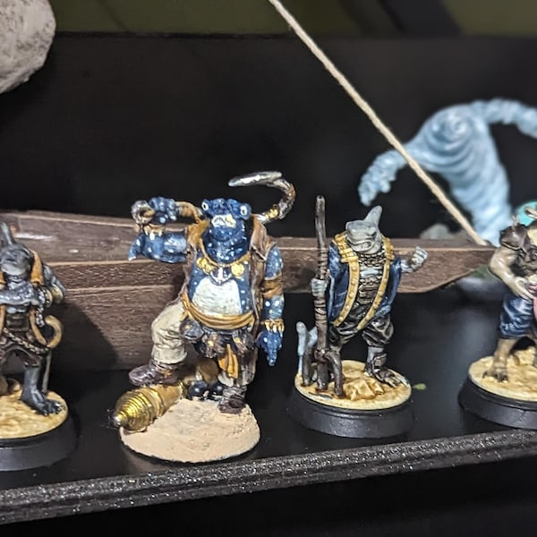 Water Monk // Bo Staff Fighter // Female Waterbender // Dnd Mini - Etsy