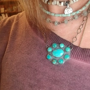 Alacron Turquoise Link Bracelet Mexican Turquoise Bracelet - Etsy