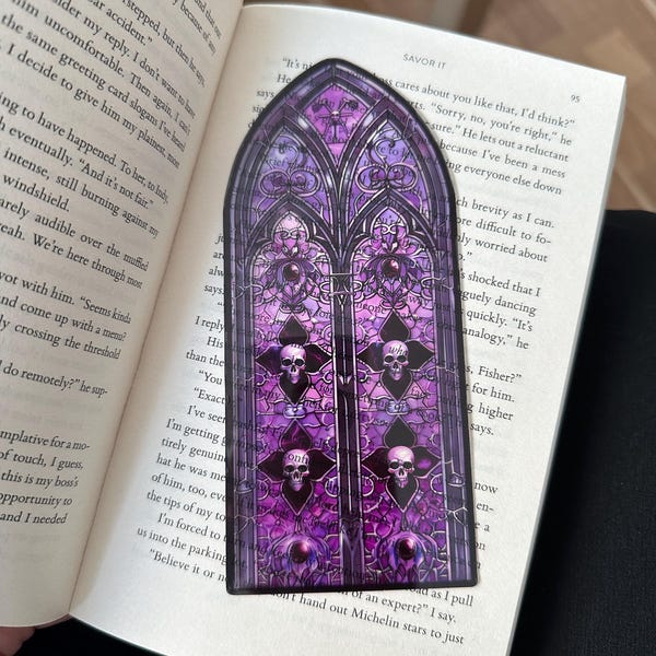 Vampire Lord Stained Glass Bookmark | Transparent Bookmark | Clear ...