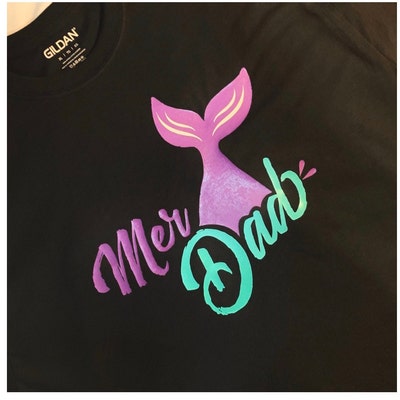Mermaid Dad Svg, Mer Dad, Mermaid Daddy, Mermaid Iron On, Mermaid Shirt ...