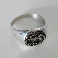 Stunning Human Face Silver Ring-sterling Silver Head Ring Polygon Face ...