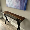 Custom Made Office Desk Epoxy River Desk Waterfall Desk With Epoxy ...
