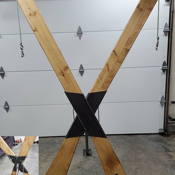 Angled Leg 4X4 Wood Post Angle Brackets Bonds of Steel Mature BDSM ...