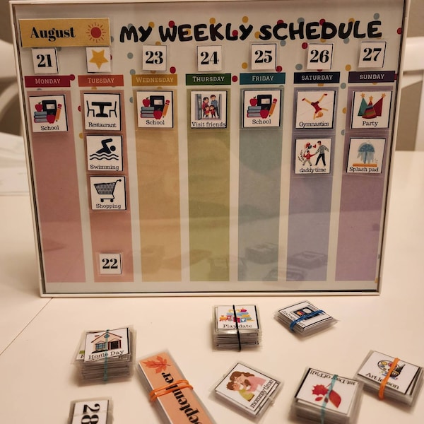 Kids Weekly Planner With Daily Calendar, Editable Weekly Kids Calendar ...