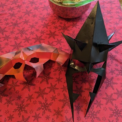 BALROG Mask Make This Mask of Demon Balrog From Card, Using This PDF ...