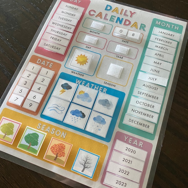 Child Calendar Printable · Montessori Preschool Classroom Educational ...