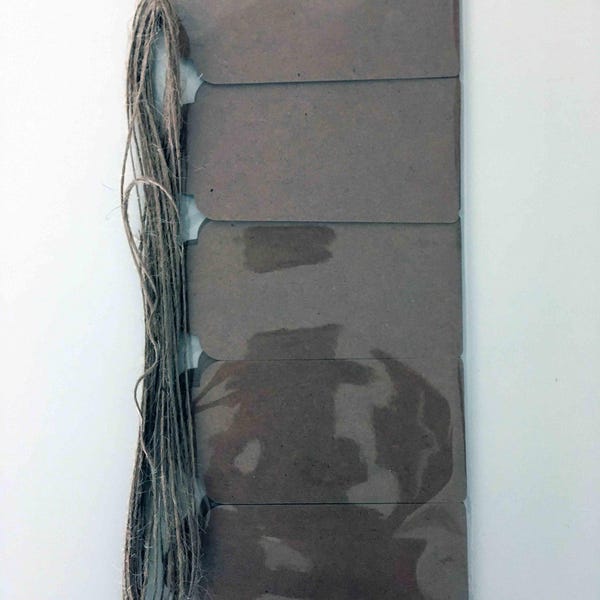 Pack of 10/25/50/100 Kraft Paper Gift Tags Scallop Blank Label ...