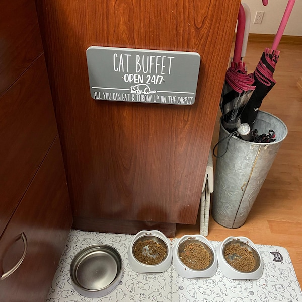 Cat Definition Wood Sign, Stained Wood Cat Sign, Cat Themed Decorations ...