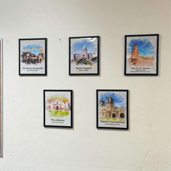 Classroom Posters of Texas Landmarks, Texas Classroom Decor, Texas ...
