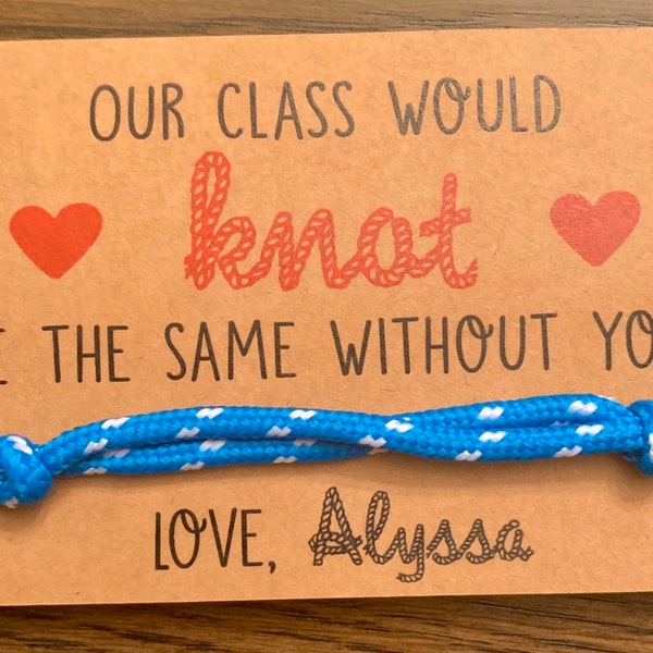Knot Valentines, PRINTED Friendship Bracelet Valentine's Day Cards for ...
