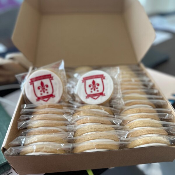 Logo Branded Cookies: Corporate Events, PR Gifts - Etsy UK