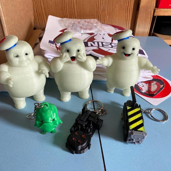Mini Puft Stay Puft Set of 3 Ghostbusters With Heads - Etsy