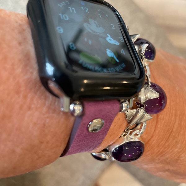 Purple Apple Watch Band, 42mm, 38mm, 40mm, 44mm for Series 1-2-3-4-5-6 ...